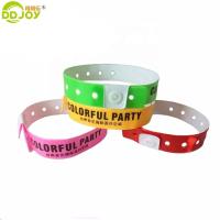 China PVC Reflective Wristband 250x25mm Neon Color Disposable Bracelet for Events for sale