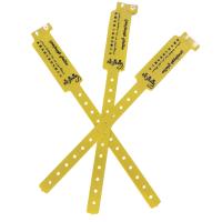China Soft PVC Waterproof Vinyl Wristband 250x25mm Identification Bracelet for Club Events for sale