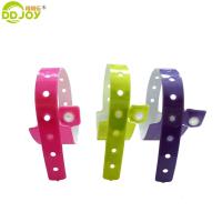 China PVC Reflective Wristband 250x25mm Neon Color Disposable Bracelet for Events for sale