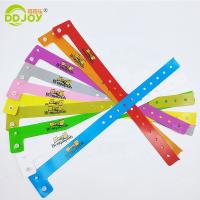 China Custom Waterproof Plastic Wristband 250x25mm for Events Festivals Parks Durable for sale