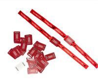 China Custom RFID Thermal Paper Wristbands 304x32mm for Medical Patient Identification for sale