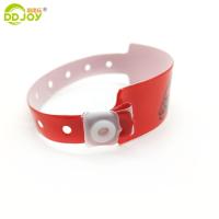 China Custom Neon Color PVC Reflective Wristband 250x25mm Waterproof Event Party Wristband for sale
