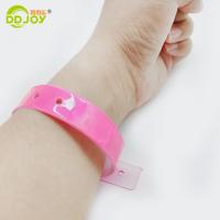 China Custom Neon Color PVC Reflective Wristband 250x25mm Waterproof Event Party Wristband for sale