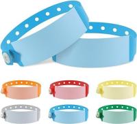 China Waterproof Soft PVC Vinyl Wristband 170x18mm for Events Festivals Custom Logo for sale