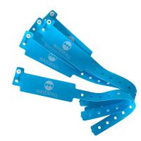 China Waterproof Soft PVC Vinyl Wristband 170x18mm for Events Festivals Custom Logo for sale