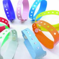 China Custom PVC Soft Plastic ID Wristbands for Children One Time Use 250x25mm for sale