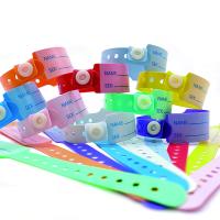 China Custom PVC Soft Plastic ID Wristbands for Children One Time Use 250x25mm for sale