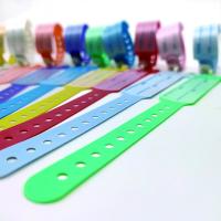 China Custom PVC Soft Plastic ID Wristbands for Children One Time Use 250x25mm for sale