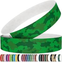 China Custom Printed Tyvek DuPont Paper Wristband 250x19mm Waterproof for Amusement Park Entry for sale