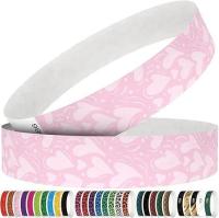 China Custom Printed Tyvek DuPont Paper Wristband 250x19mm Waterproof for Amusement Park Entry for sale