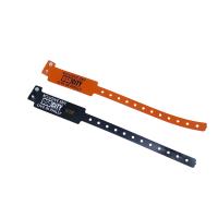 China Waterproof L Shape Vinyl Wristbands 250x16mm Custom Logo for Festival Events for sale