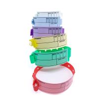 China 170x18mm Child Size Writable PVC Wristband for Hospital Clinic One Time Use for sale