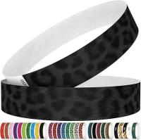 China Custom Logo Printed Tyvek Wristbands Waterproof Tear-resistant 250x19mm for Events for sale