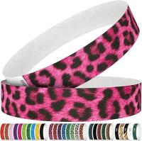 China Custom Logo Printed Tyvek Wristbands Waterproof Tear-resistant 250x19mm for Events for sale