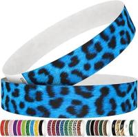 China Custom Logo Printed Tyvek Wristbands Waterproof Tear-resistant 250x19mm for Events for sale