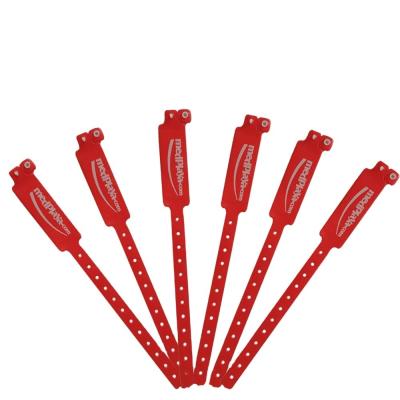 China Disposable Vinyl RFID Wristband 38 Micron Nontoxic Waterproof for Events for sale
