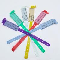 China Custom Logo PVC Wrist Band 250x25mm Disposable Vinyl Bracelets for Hospital Identification for sale