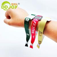 China Custom RFID Woven Fabric NFC Wristband 350x15mm for Access Control Events for sale