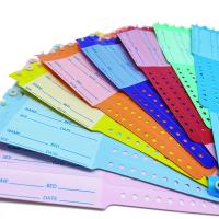 China Custom PVC Vinyl ID Wristband 250x25mm Disposable Medical Event Bracelet 100pcs for sale