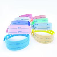 China Custom PVC Vinyl ID Wristband 250x25mm Disposable Medical Event Bracelet 100pcs for sale