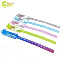 China Custom PVC Vinyl Wristband 250x25mm Waterproof Event Wristband for VIP Guest Festival for sale