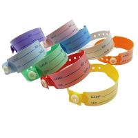 China Custom Writable Vinyl Disposable Identification Wristbands for Hospital Patients for sale