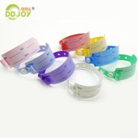 China Disposable PVC Medical Wristband with Snap Closure for Hospital Patient ID Adult 250x25mm for sale