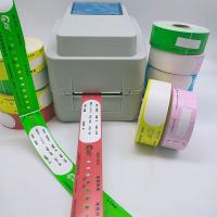 China Thermal Print Adult Wristbands 257x32mm with Barcode Direct Printing Paper Bracelets for sale