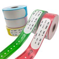 China Thermal Print Adult Wristbands 257x32mm with Barcode Direct Printing Paper Bracelets for sale