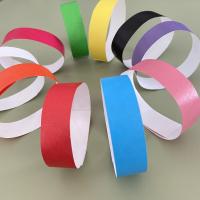 China Paper Identification Tyvek Wristbands Custom Logo and Barcode for Identification for sale