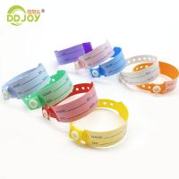China Custom Logo Soft Vinyl Wristband for Hospital Patient Identification 250x25mm Adult Size for sale