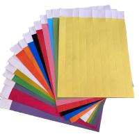China Custom Waterproof Tyvek Wristbands 250x25mm for Events Parties with Logo Printing for sale
