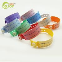 China Custom Logo Soft Vinyl Wristband for Hospital Patient Identification 250x25mm Adult Size for sale