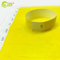 China Custom Waterproof Tyvek Wristbands 250x25mm for Events Parties with Logo Printing for sale