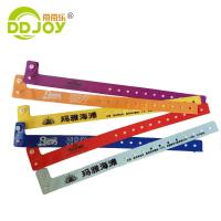 China Custom QR Code PVC Bracelet for Events Identify Plastic Vinyl Wristbands for sale