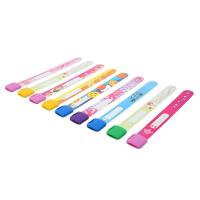 China Adjustable Waterproof PVC Kids ID Tracking Wristband 200x20mm Custom Logo for sale