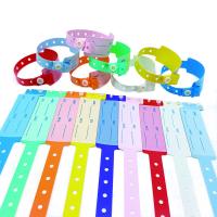 China Disposable Waterproof PVC Medical ID Wristbands 250x25mm Adult Child for sale