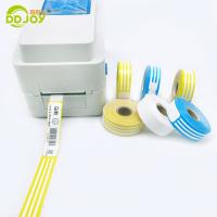 China Waterproof Yellow Self Adhesive Direct Thermal ID Wristbands for Event Identification for sale