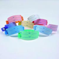 China Disposable Waterproof PVC Medical ID Wristbands 250x25mm Adult Child for sale