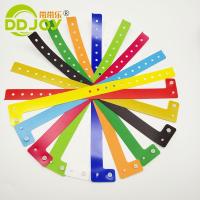 China Waterproof Disposable Wristband 250mm x 25mm for Park Events Custom Logo for sale