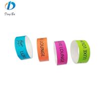 China Custom Tyvek Wristbands 250x25mm with Logo Printing for Events Clubs for sale