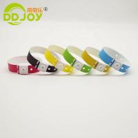 China Waterproof Disposable Wristband 250mm x 25mm for Park Events Custom Logo for sale
