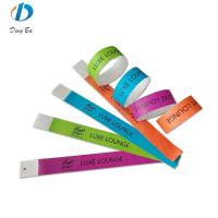 China Custom Tyvek Wristbands 250x25mm with Logo Printing for Events Clubs for sale