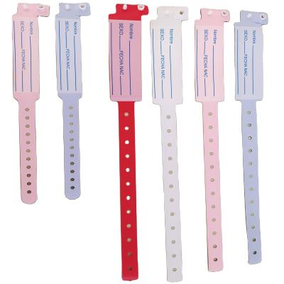 China PVC Medical ID Wristband for Hospital Patients Adult 250x25mm Child 170x18mm for sale