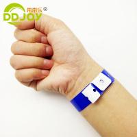 China Waterproof Disposable Wristband 250mm x 25mm for Park Events Custom Logo for sale
