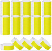 China Tyvek Wristband 250x25mm Strong Adhesive Closure Waterproof Event Wristband for sale