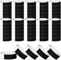 China Tyvek Wristband 250x25mm Strong Adhesive Closure Waterproof Event Wristband for sale