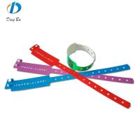 China Custom Composite Wristband 250x25mm Wide Shape for Events Festival Waterproof Tear Resistant for sale