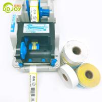 China Waterproof Yellow Self Adhesive Direct Thermal ID Wristbands for Event Identification for sale