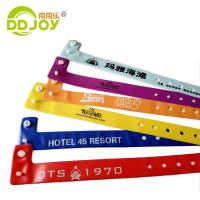China 250*25mm Disposable PVC Identification Wristbands with and Customizable Design for sale